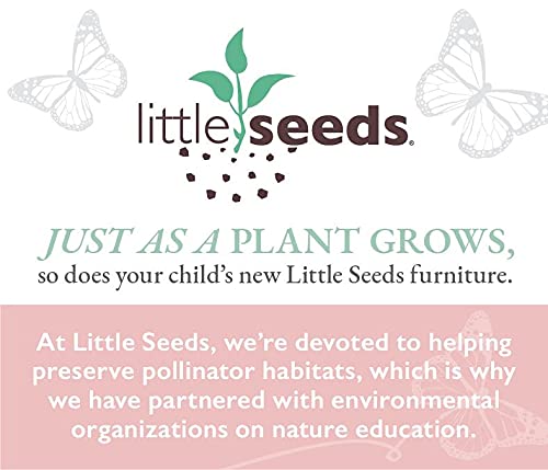 Little Seeds Raven 3-in-1 Convertible Metal Crib, JMPA Certified, Gold
