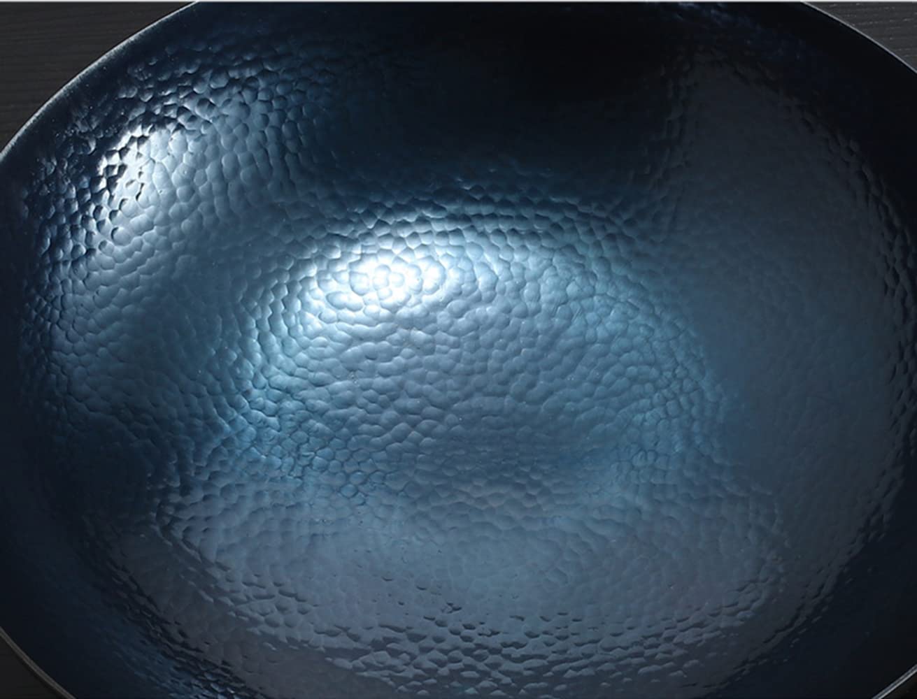 Master Star Top One Chinese Traditional Handmade Forging Wok Wrought Iron Cauldron Non-stick Gas Pot MS002(34cm)