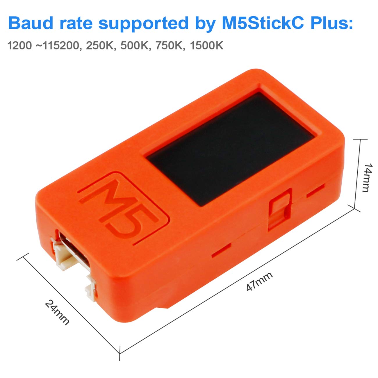 MakerFocus M5Stack M5StickC Plus ESP32-PICO-D4 Mini IoT Development Kit WiFi Support Bigger Screen IoT Controller for UIFlow, MicroPython and Ar duino