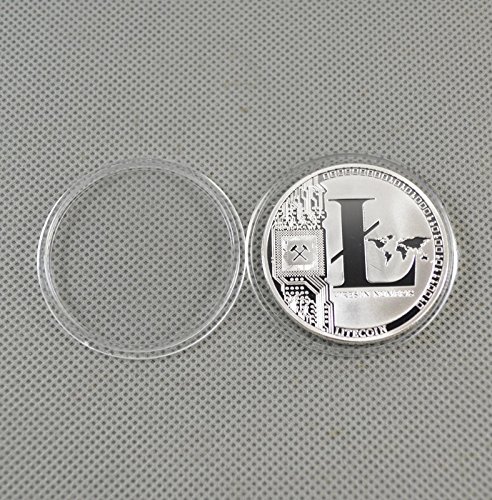 Silver Plated Commemorative Litecoin Collectible Iron Miner Coin - One Item w/Random Color and Design