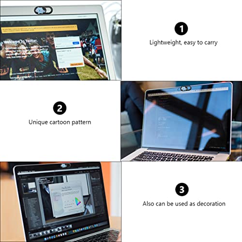 SOLUSTRE Cat Camera 3PCS Webcam Cover Laptop Webcam Cover Laptop Webcam Slider Laptop Camera Cover Slide Slide Cartoon Desktop