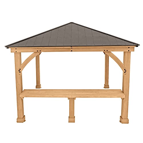 Yardistry 10' Meridian Wood Counter