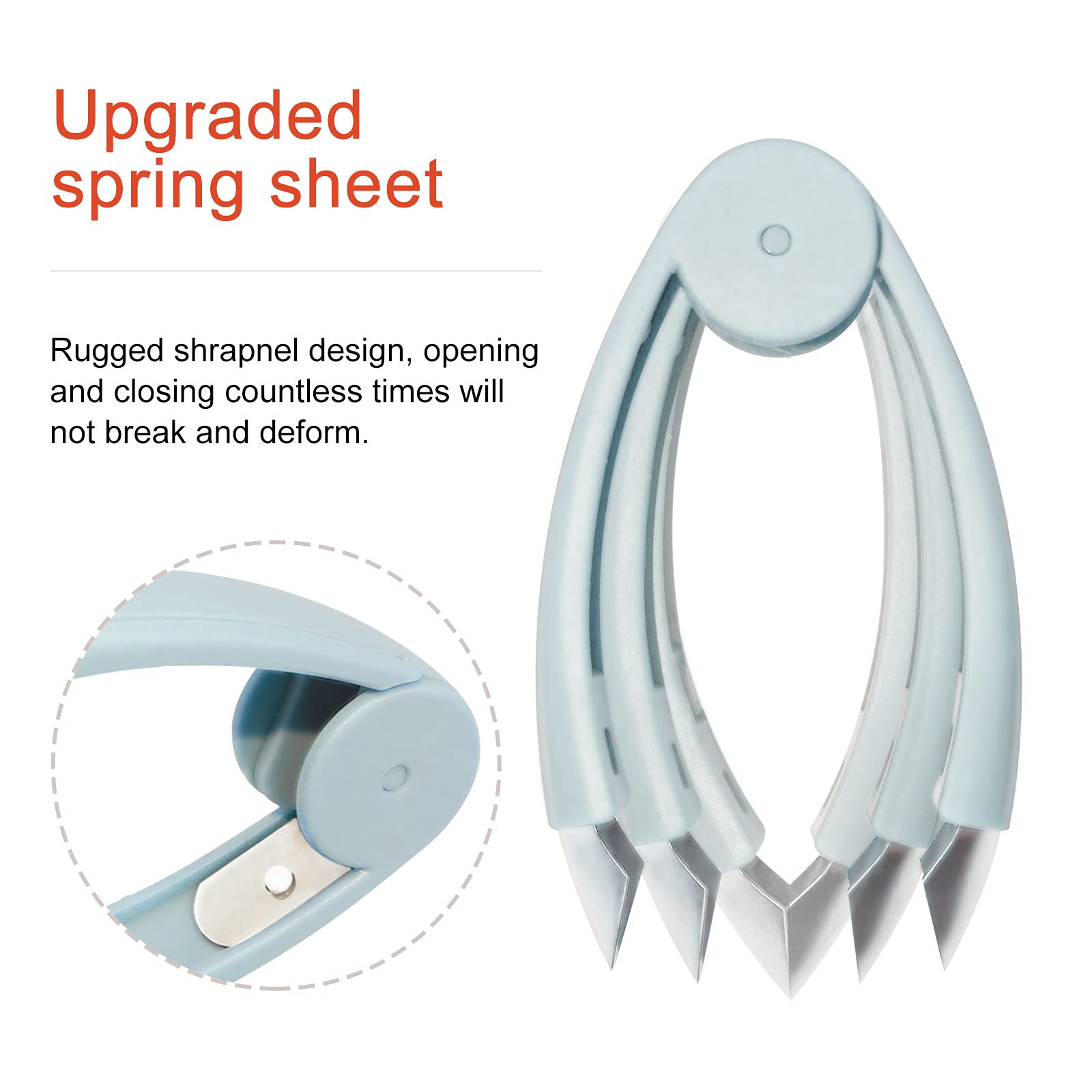 LIANGKEN Strawberry Huller Stem Remover, Potato Corer, Pineapple Corer, Tomato Corer, Fruits and Vegetables Eye Peeler, Stainless Steel Huller, Portable Kitchen Gadget.