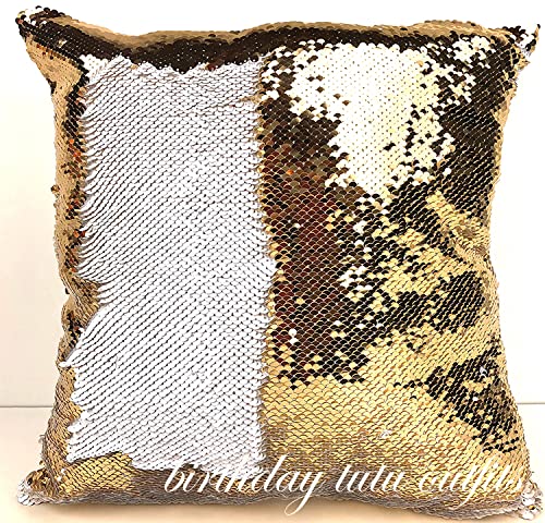 Pretty Rainbow Unicorn Face Gifts Custom Sequin Pillow Personalized - Magic Reversible Pillow with Name - Gift for Kids Children Girls
