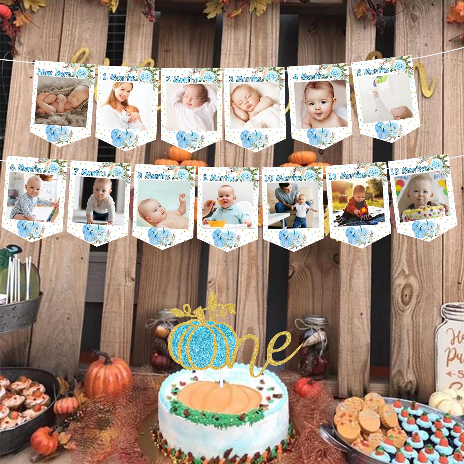Little Pumpkin 1st Birthday Decorations, Pumpkin First Birthday Decorations for Autumn Fall 1st Birthday Party, Thanksgiving 1st Birthday, Our Little Pumpkin is Turning One Decorations