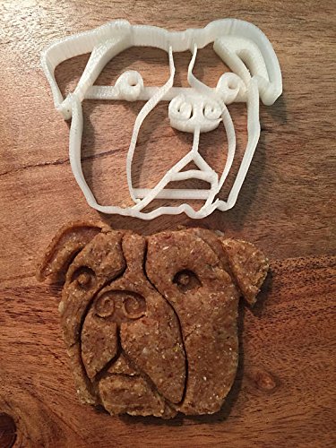 Pitbull Cookie Cutter and Dog Treat Cutter - Dog Face