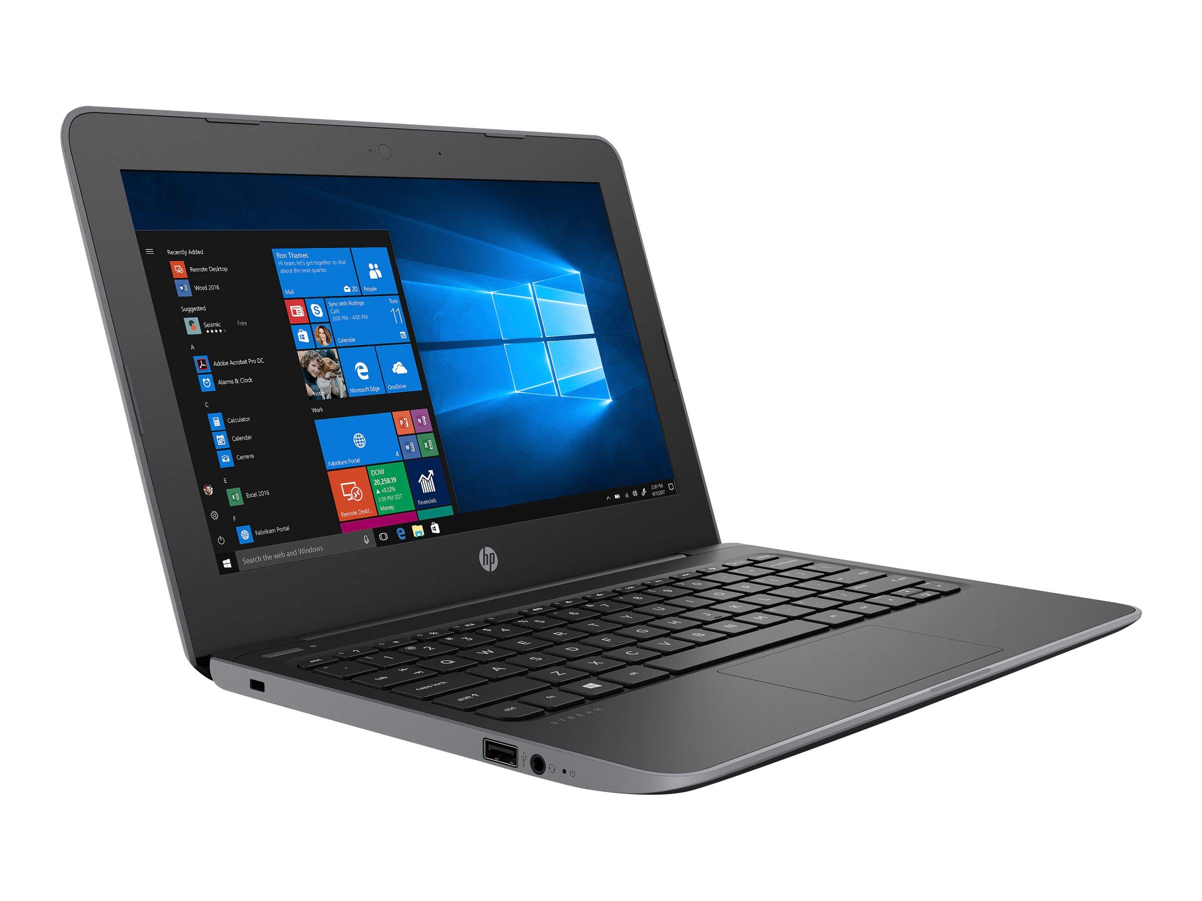HP Stream 11 Pro G5 11.6" Notebook - 1366 x 768 - Intel Celeron N4000 Dual-core (2 Core) 1.10 GHz - 4 GB RAM - 64 GB Flash Memory - Intel Chip - Windows 10 Pro - Intel UHD Graphics 600 - English