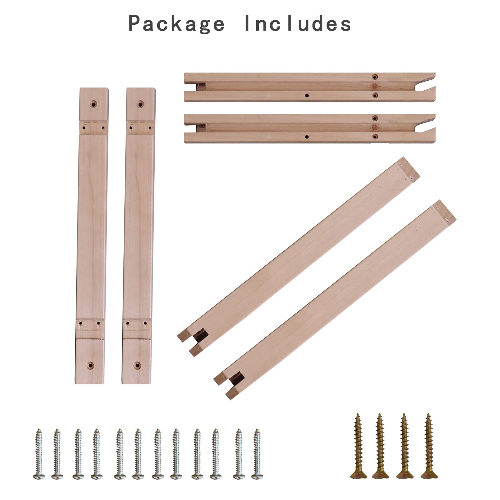 PRIADE Wall Mounted Wood Bracket for Hanging Sconce Pendant Lamp Kits, Planters, Lanterns, Wind Chimes, 12 Inch Floating Shelves Bracket, Set of 2 (Burlywood)
