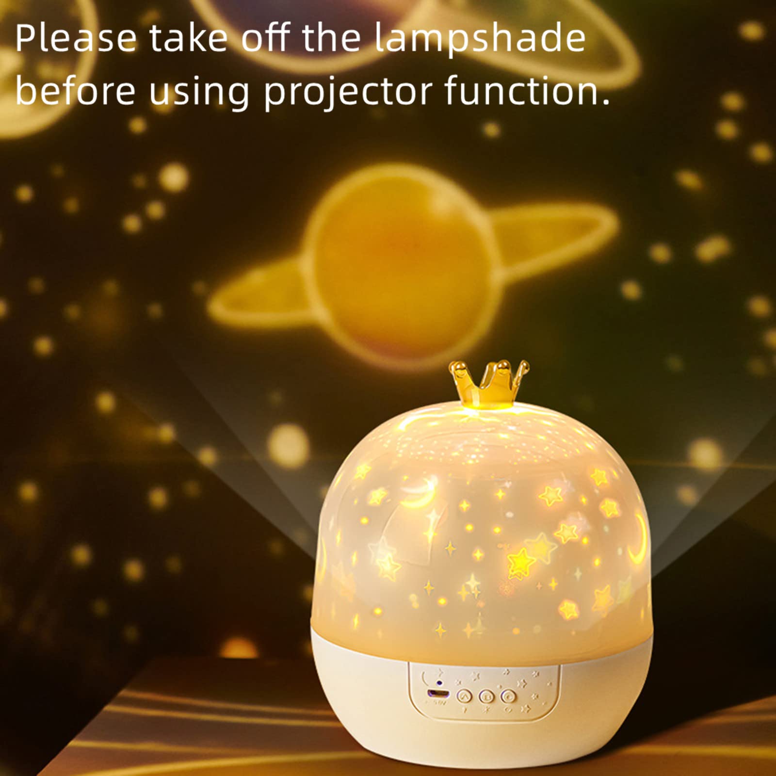 Star Projector Night Light for Kids, 2 in 1 Projector and Night Light for Kids Room,360° Rotation Ocean Galaxy Projector for Children Baby Nursery Toys Birthday (6 Films