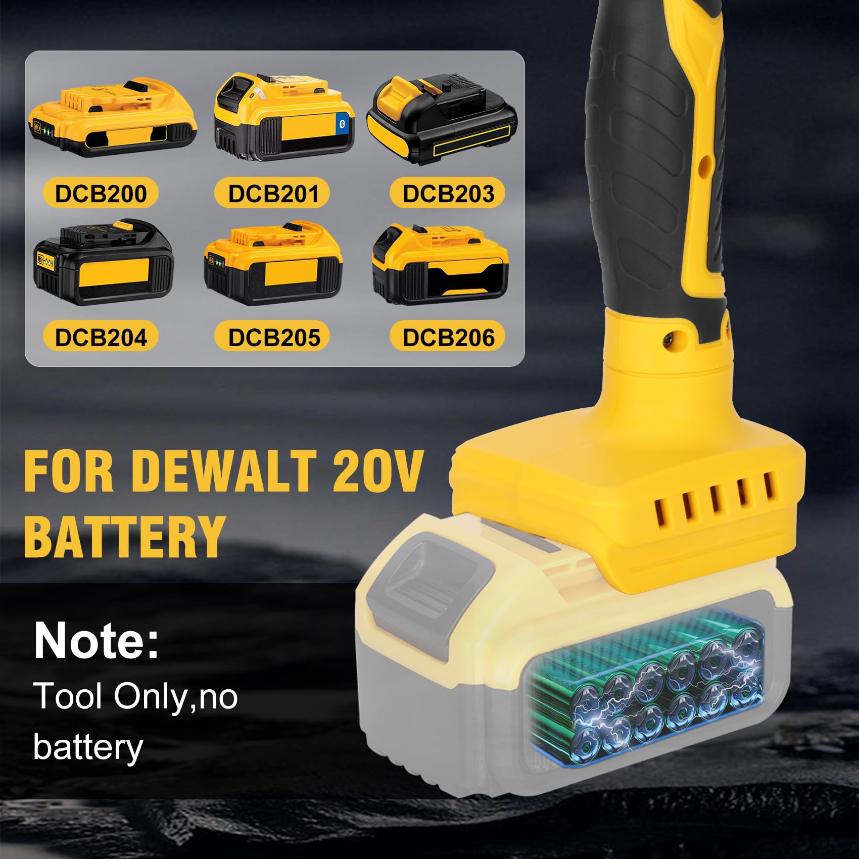 Tile Vibration Leveling Machine for Dewalt 20V Max Battery, Cordless Tile Vibration Installation Tool with 8 Adjustable Speed, Digital Display, Powerful Suction Cup and Box (Battery Not Included)