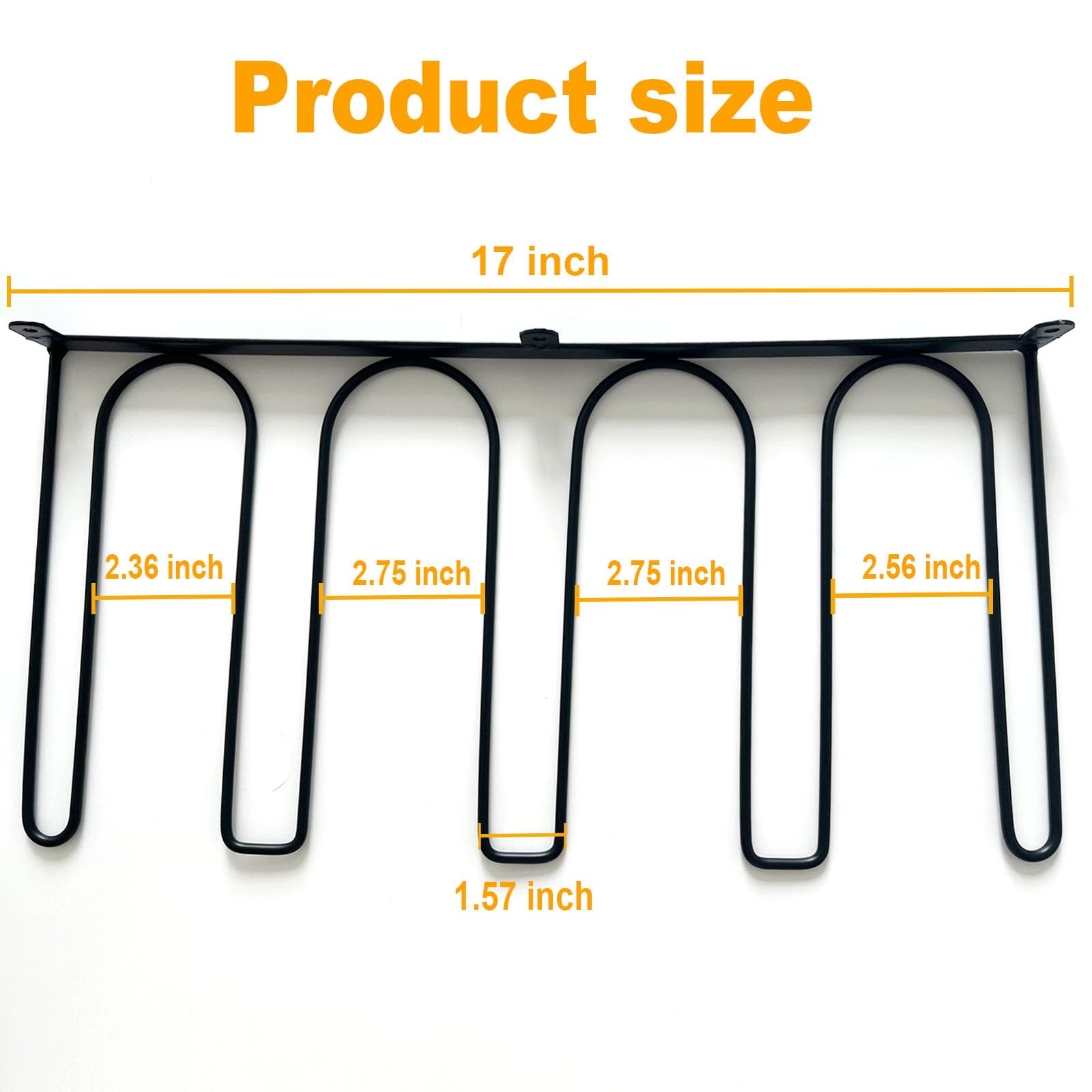 Wader Hangers - 2Pack Boot Rack Mount Boot Hangers - Holds 4 Pair Cowboy Boot Rack Metal Wire Boot Holder for Wall Sturdy Alloy Steel Rust Resistant Boot Organizer for Mudroom Entryway Garage