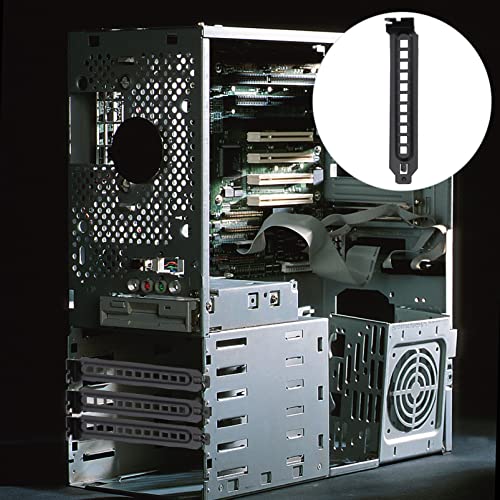 SOLUSTRE Metal Case Metal Case 40pcs Vented Back Plate Accessory Ventilation Blanking Blank Metal Cover Deflector I Computer Bracket L Expansion Panel Chassis Slot Black Case Black Case
