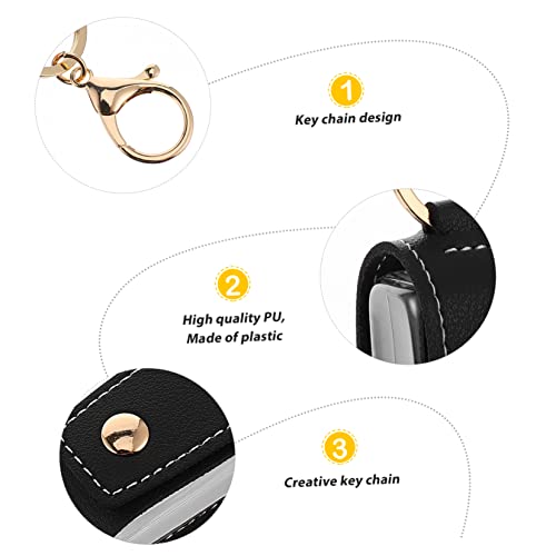 SOIMISS 1 Set Case Ornament Container Empty Keychain Bottles Mini Portable Toiletry Mini Portable Hand Mini Key Ring Travel Leather Bags