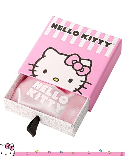 Hello Kitty Bracelet for Women Official License, 18k Gold Flash-Plated and Pave Cubic Zirconia Lariat Bracelet