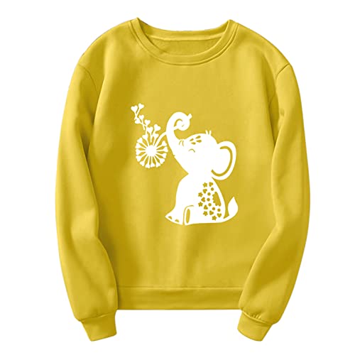 Tops For Women 2022 Plain Fashion Hoodies Large Size Slouchy Sweatshirt Flowy All-match Pullovers Baseball T-Shirt Yellow