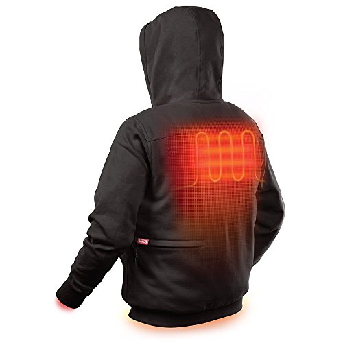 Milwaukee 2381-XL X-Large M12 Cordless Lithium-Ion Black Heated Hoodie Kit (Battery and Charger Included)