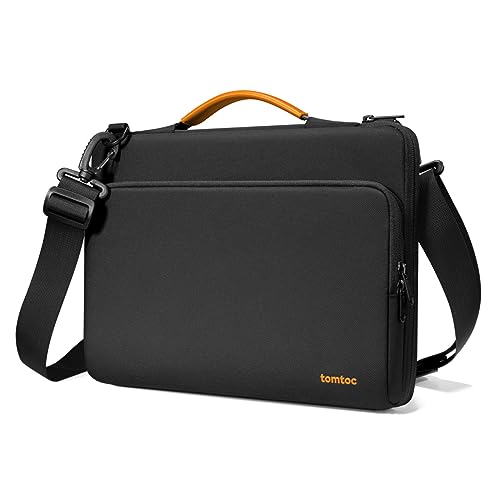 tomtoc 360 Protective Laptop Shoulder Bag for 16-inch MacBook Pro M2/M1 Pro/Max A2780 A2485 A2141 2023-2019, 15-inch MacBook Air M2/A2941 2023 with a Hard Cover, Water-Resistant Laptop Accessory Case