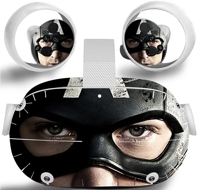 Leader Hero Oculus Quest 2 VR Headset and Controller Sticker, Vinyl Decal Skin for VR Headset and Controller, Virtual Reality Protective Accessories