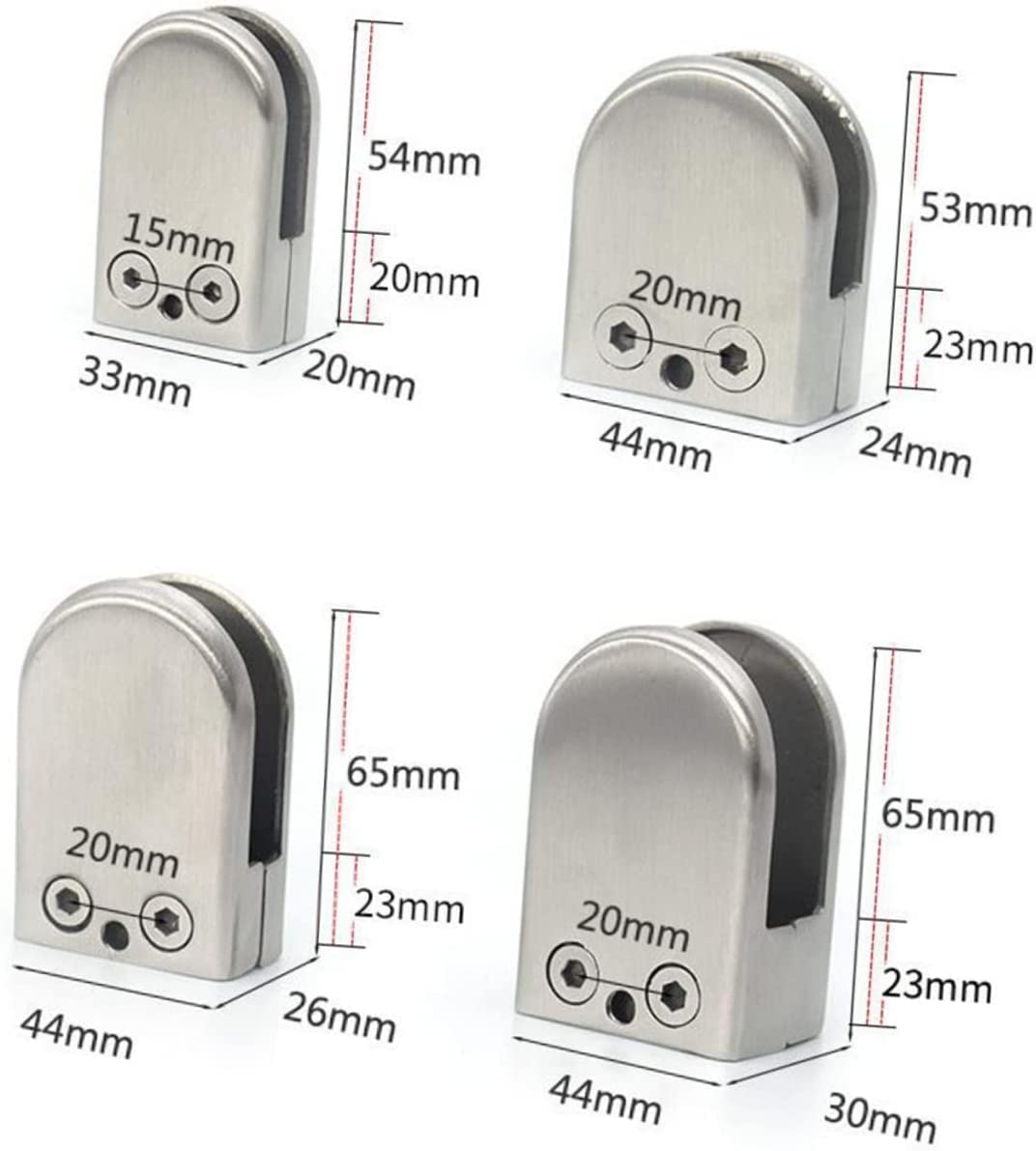 Shelf Brackets Wall Shelves 2 Pcs Flat Handrail Support Ground Balustrade For Clip Back Staircase Panel Post Fixing Glass Stainless Rod Clamps Floor Bracket Base Steel Clamp Brackets Shelf Adjustable