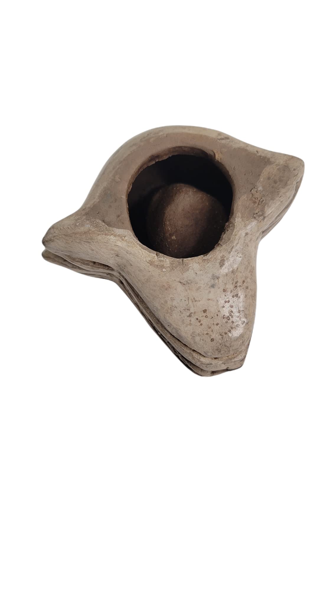 Quetzalcoatl Death Whistle Made Of Clay, Replica Of Items Found In Aztec Temple. (Natural)