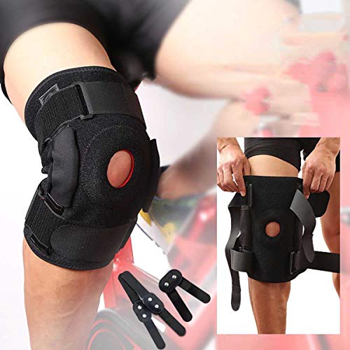 Knee Support Brace, Minor Knee Injury Protect Size Adjustable Unisex Moisture-wicking Knee Brace for Recovering for Knee Strain