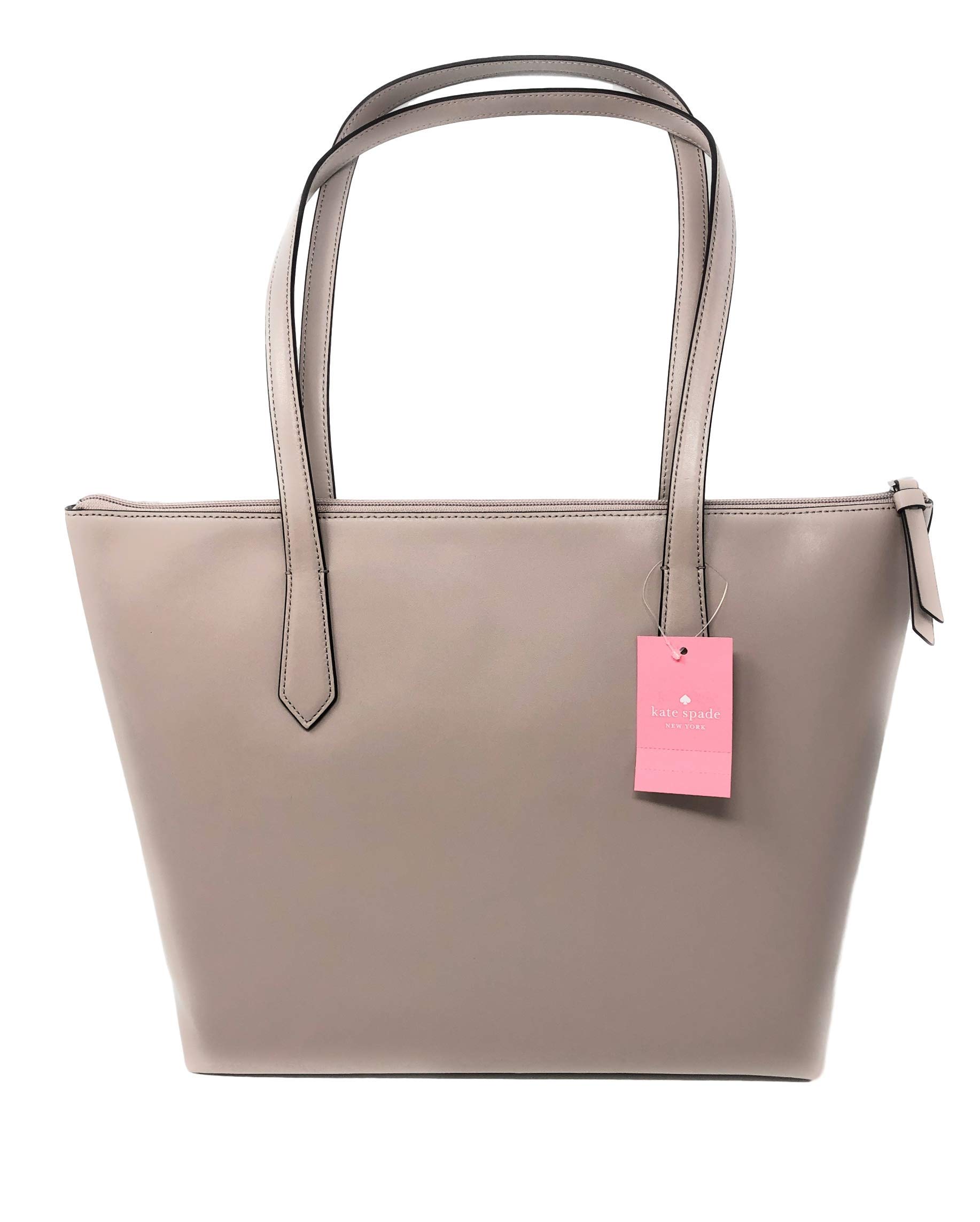 Kate Spade New York Cassy Leather Tote Bag in Muted Taupe