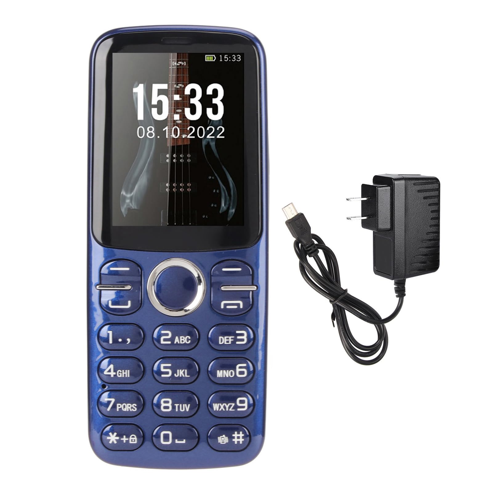 Jectse Senior Cell Phone, 2G 2.4 Inch HD Big Button Senior Basic Phone with SOS Button, High Volume, 2500mAh Battery, Unlocked Cell Phone for Elderly (US Plug)