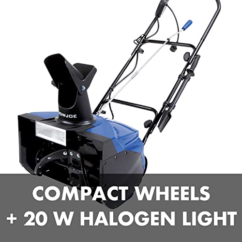 Snow Joe SJ623E 18-Inch 15-Amp Electric Walk-Behind Single Stage Snow Blower w/ Headlight, 18-Inch