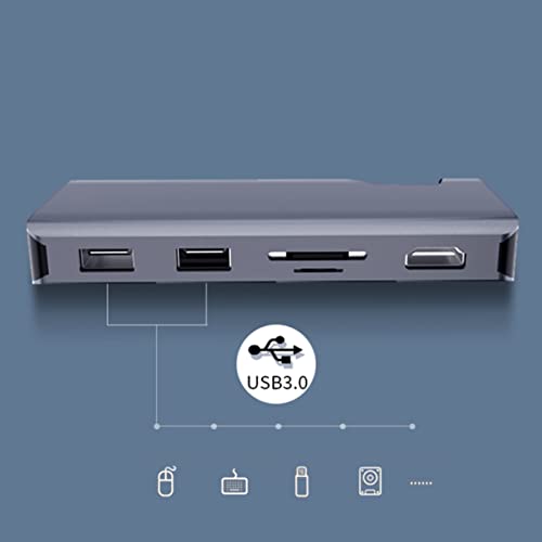 SOLUSTRE Charging Handle Type C Hub USB c Adapter hub USB c USB Type c hub Type C to Wireless Adapter