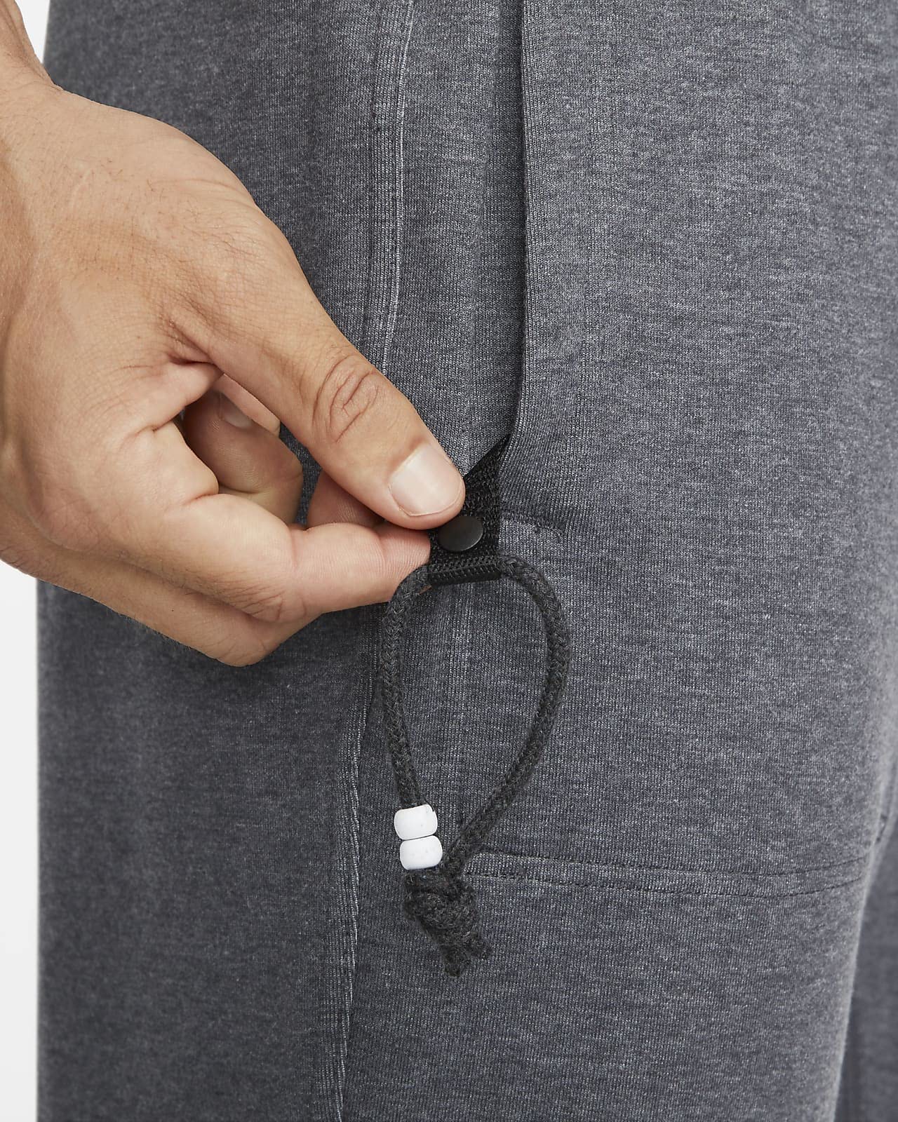 Nike Men's Yoga Dri-FIT Fleece Pants (as1, Alpha, l, Regular, Regular, Dark Grey)