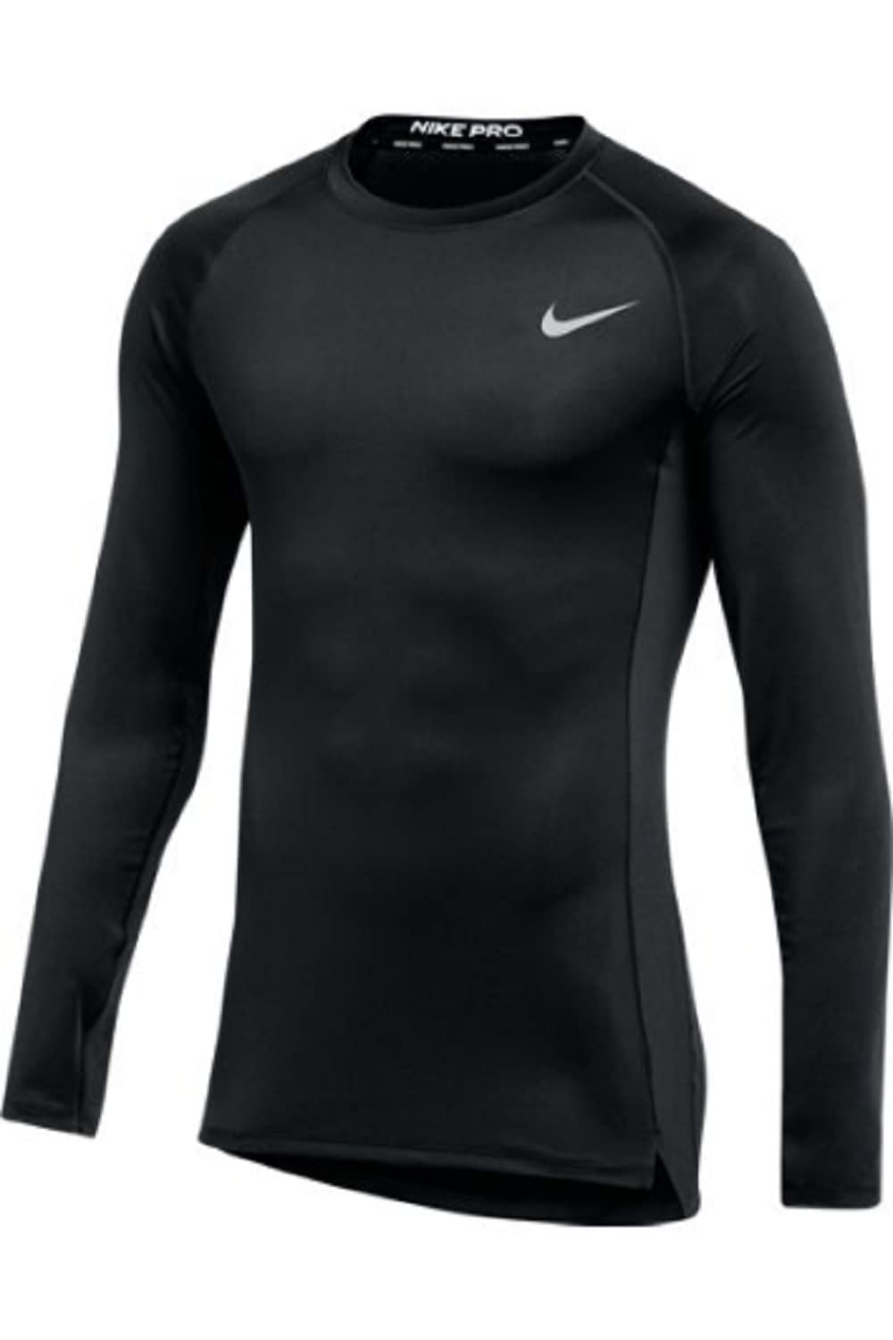 Nike Mens Pro Fitted Long Sleeve Training Tee (Medium Red)