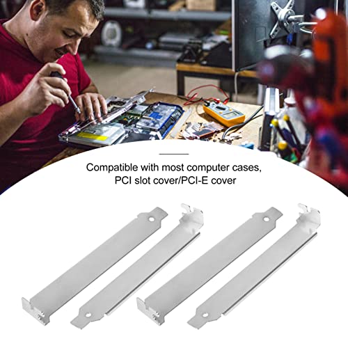 SOLUSTRE Computer Part Expansion Blank Plate 12pcs PCI Slot Blanking Plate Computer Case Blank Computer Blanking Plate for Computer Cases Supply with Screws Pci L Blank Bracket Computer Accessories