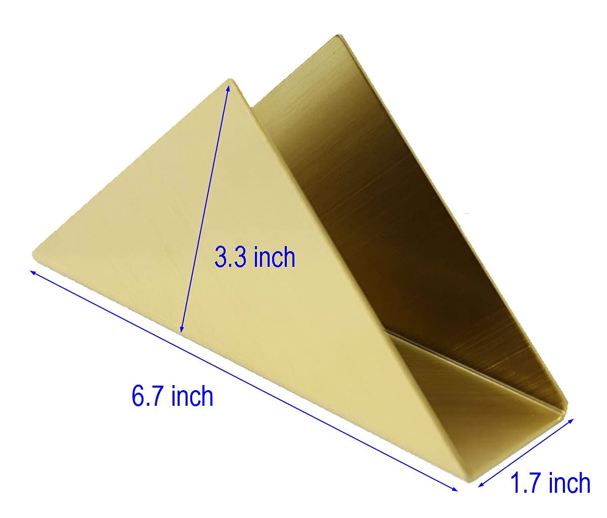 Napkin Holder, Napkin Holders for Tables Kitchen - Gold Color Flat Napkins Paper Holder, Stainless Steel Napkin Holder