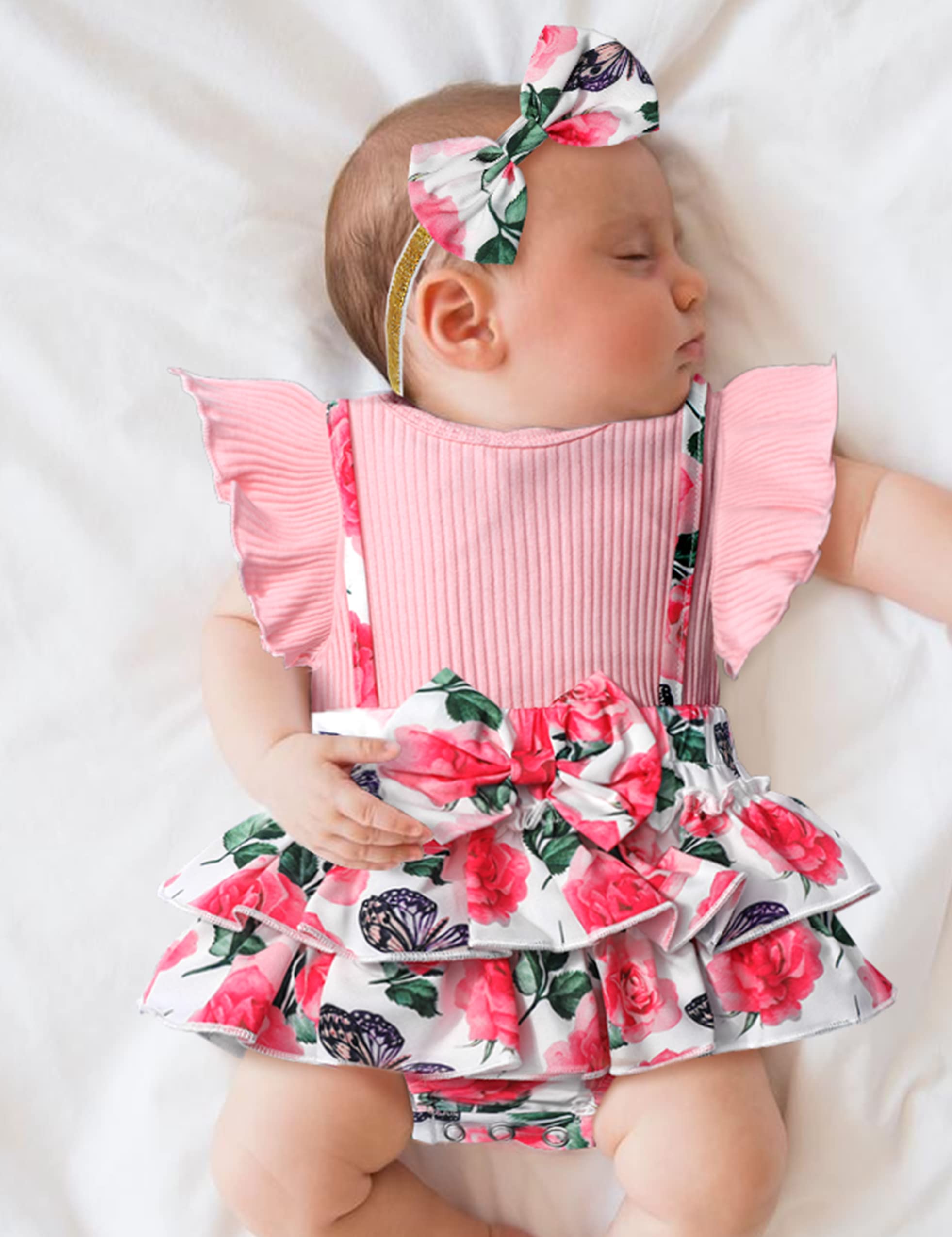 TyeSmo Baby Girl Romper
