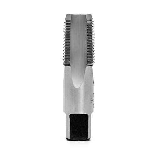 QWORK 1/2" - 14 NPT Pipe Tap, Carbon Steel, for Clean and Re-thread Damaged or Jam Pipe Threads