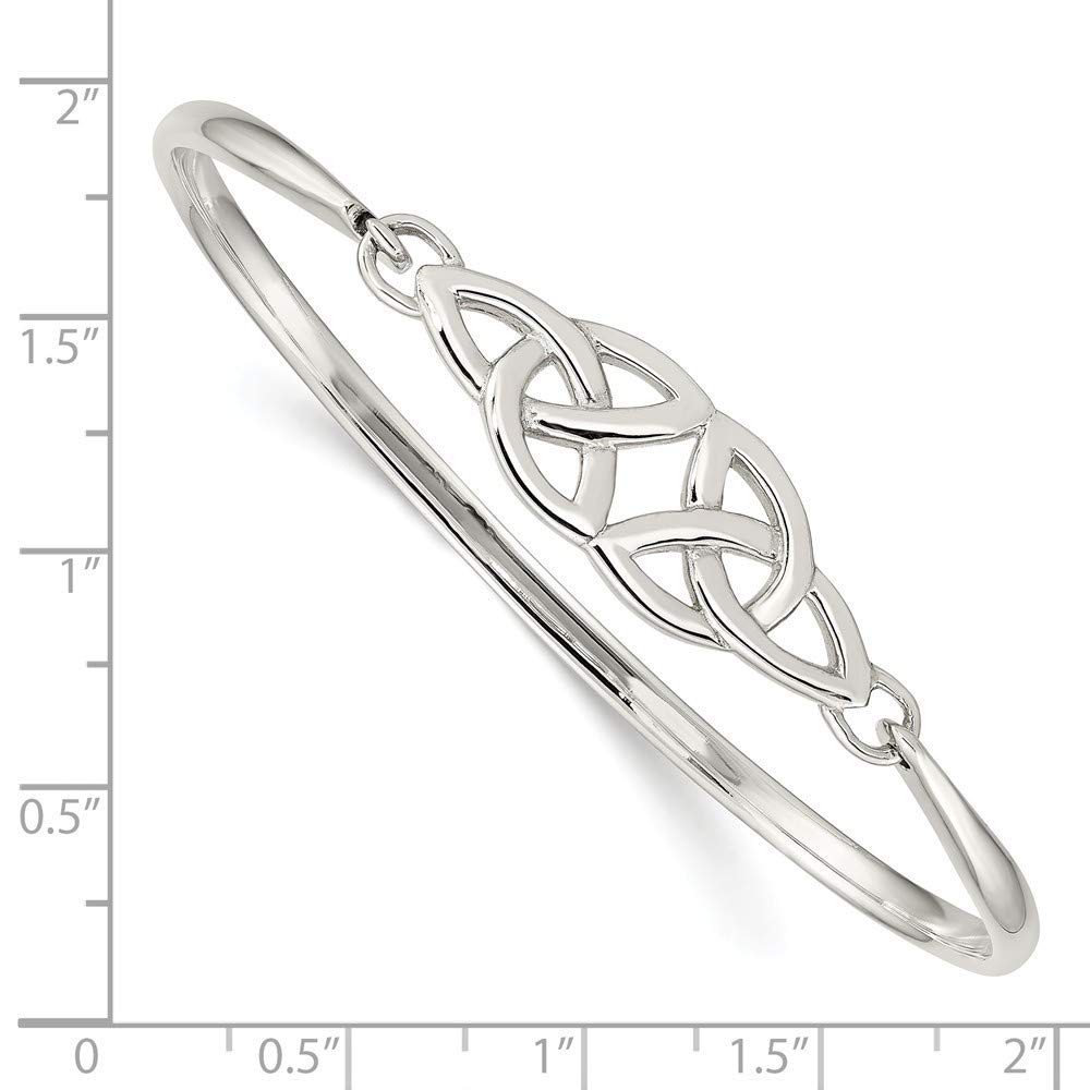 JewelryWeb - 925 Sterling Silver Celtic Knot Expandable Stackable Bangle Bracelet - Celtic Jewelry for Women - Itrish Jewelry - Claddagh Bangle Bracelet - St Patricks Day Gift for her