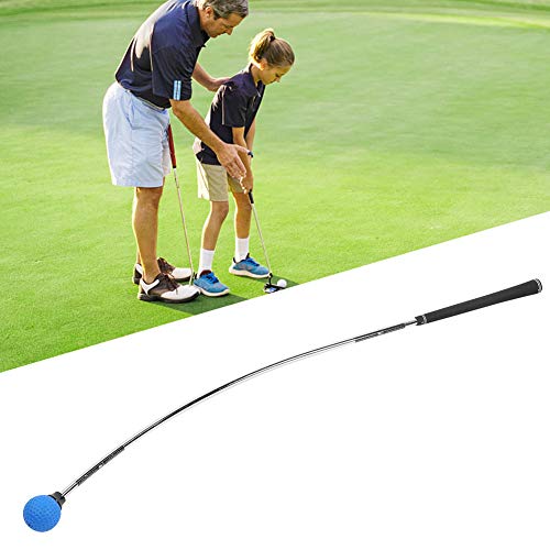 Keenso 1 Pcs A363 Golf Swing Trainer Blue Golf Curves Swing Practice Stick Rubber Trainer Sports Training Equipments Golf