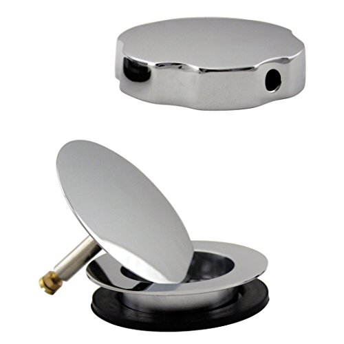 Westbrass European Style Trim for Cable Drive Bath Waste, Polished Chrome, D50TE-26