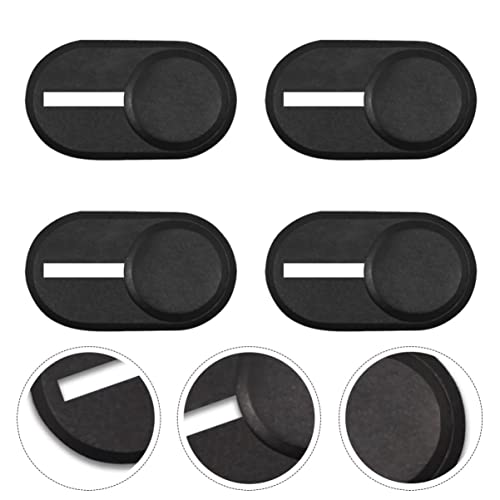 SOLUSTRE Computer Camera 4 pcs for Anti-peep Cover Black Adhesive Desktop Web Phone Thin Protector Blocker Webcam Tablet Ultra- Hacker Privacy Laptop Ultra Camera Slide Computer Prevention Pc Camera