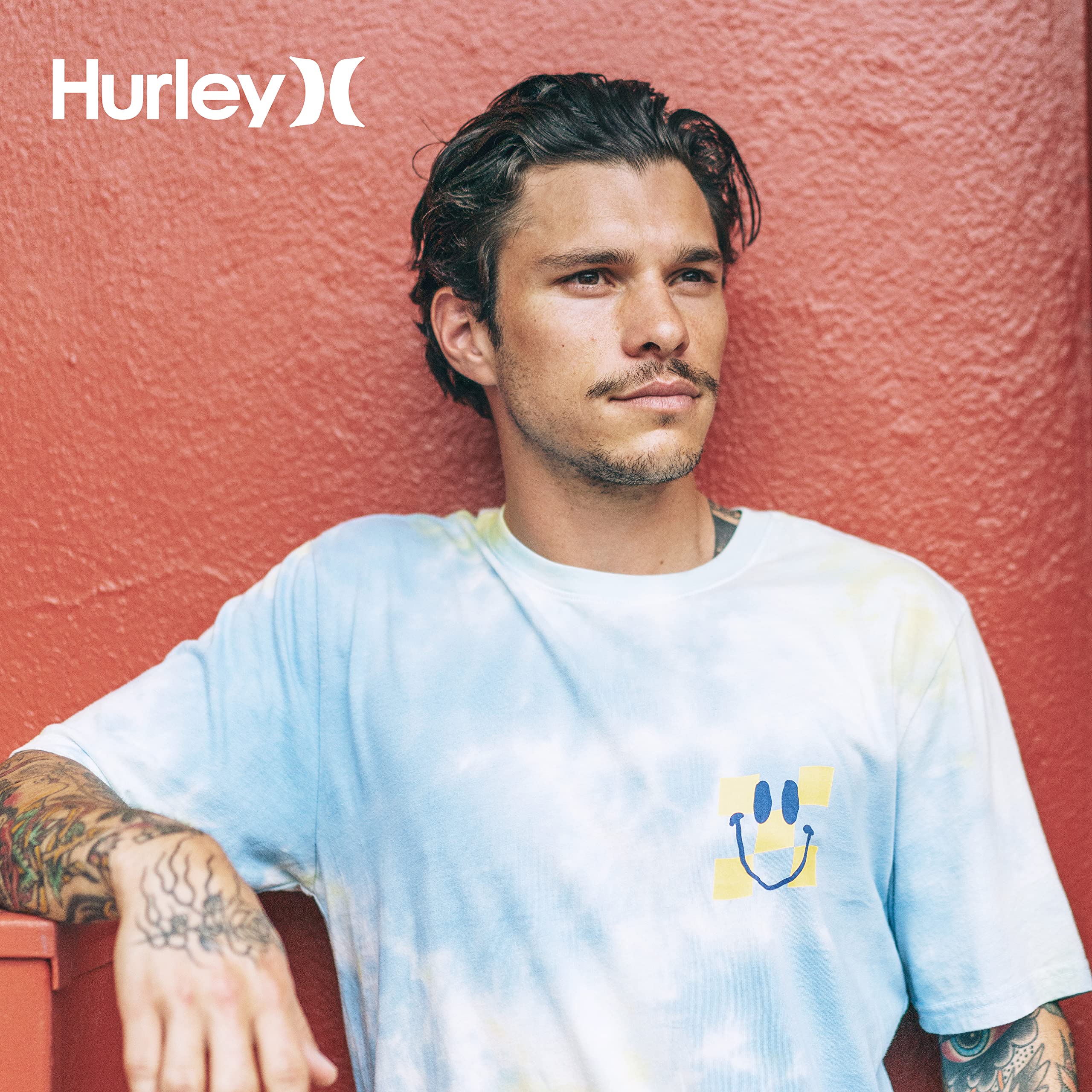 Hurley mens Icon Slash Gradient T-shirt T Shirt, Signal Blue, XX-Large US