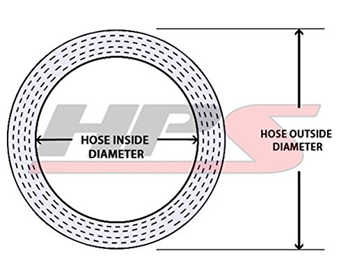 HPS HTSR-425-500-L4-BLK High Temp 4.25" > 5" ID x 4" Long 4-ply Reinforced Silicone Reducer Co
