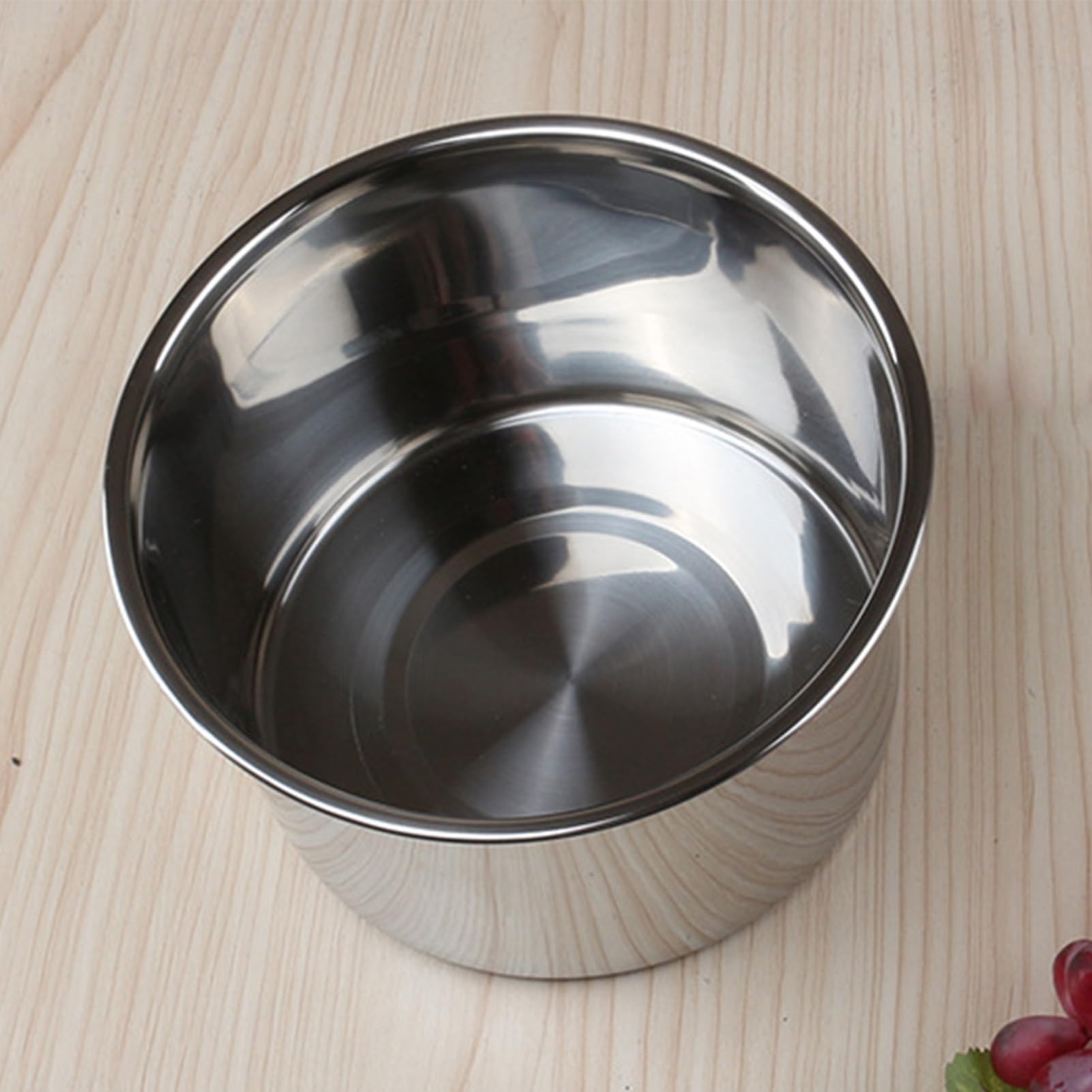 Stainless Steel Stew Pot Non Stick Multi Functional Original Flavor with Lid Convenient and Practical for Seasoning, Soups and Containers (Large 16x16x11cm/6.3x6.3x4.33in)