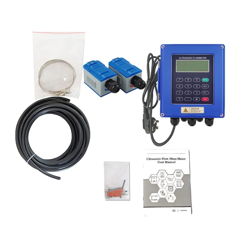 QYTEC Hose Timer Ultrasonic Flow Meter TUF-2000B-TM-1 Transducer DN50mm-DN700mm Ultrasonic Liquid Flowmeter Wall Mounted Type ModBus Water Flow Meter Water Timer
