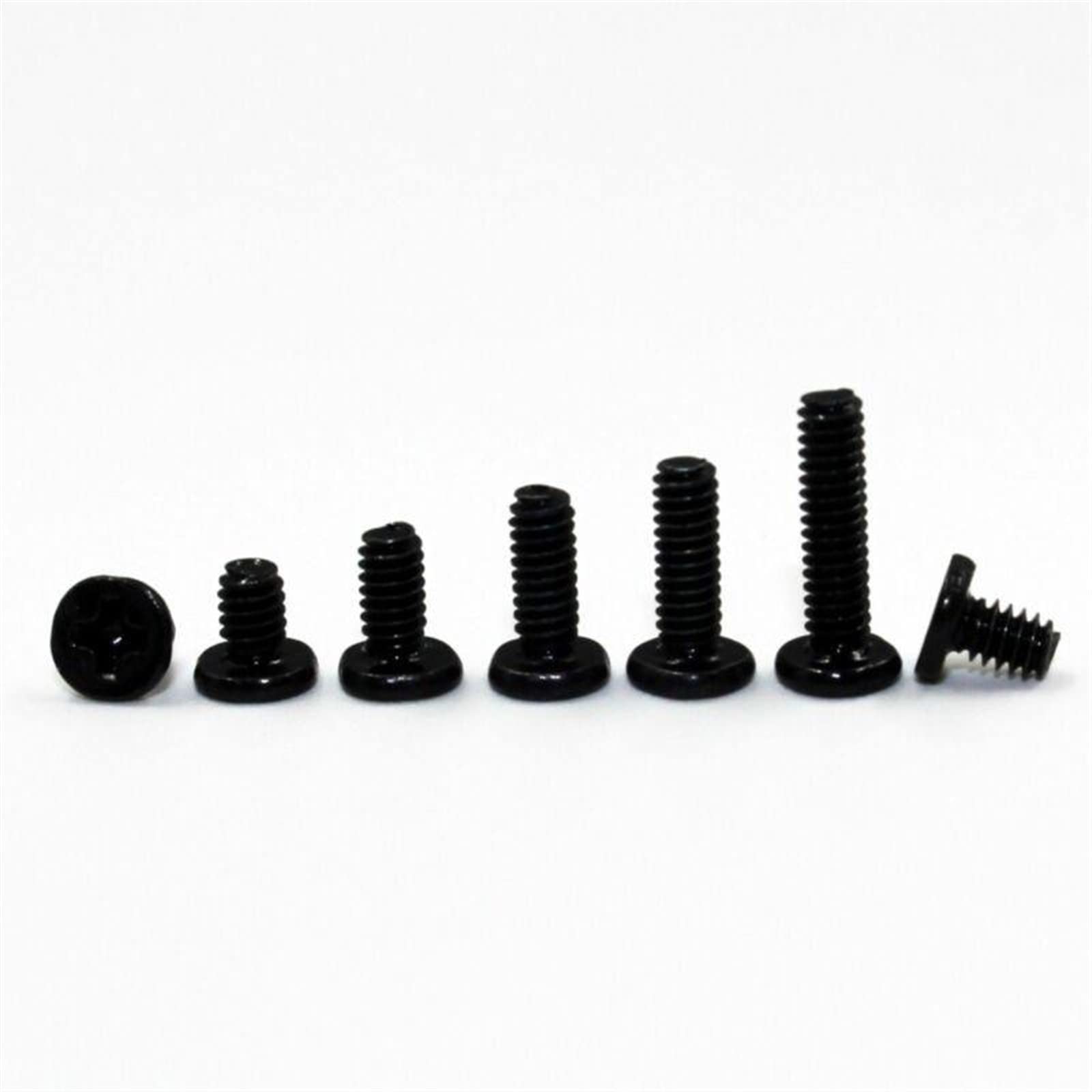 RORUN Wood Screws Laptop Screw Flat Head Black zinc Drive Computer Accessories Repair Electronic Laptop Screw