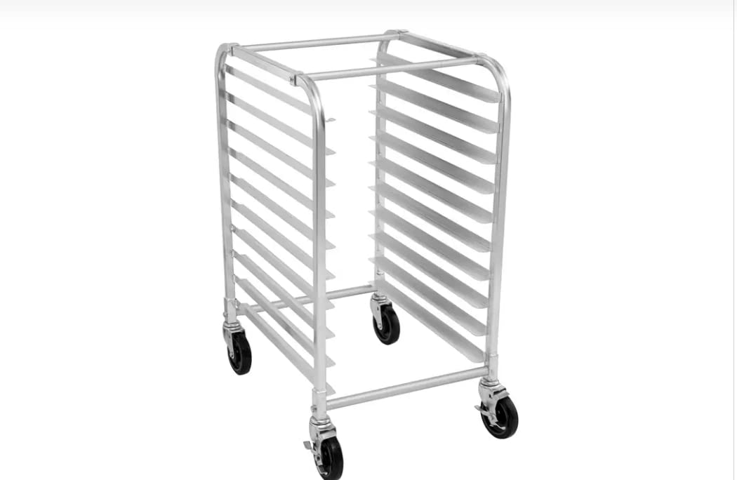 Sheet Pan Rack, End Load, Half Height, Sheet Pan Rack, Store and transport a variety of baked goods, Half Sheet Pan Rack is constructed from aluminum