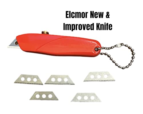 Mini Keychain Knife Box Cutter for Keyring β Small 3 Inch Utility Knife with 5 Extra Blades β Great Package Opener