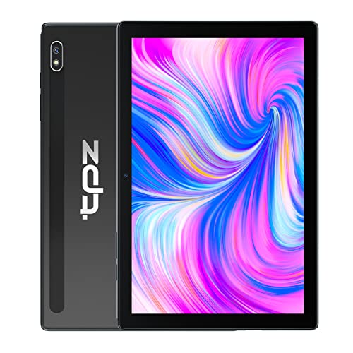 TPZ Tablet 10.1 inch, Android Tablets, 32GB ROM, 128GB Expansion, Wi-Fi, Google Certified, HD Large Touchscreen, Front+Rear Camera, Bluetooth, 6000mAh - 2PCS