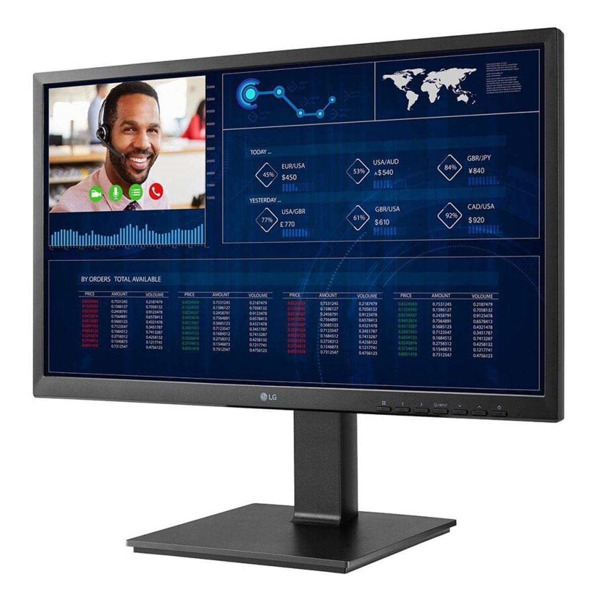 LG 24CN650N-6N 24β FHD IPS TAA All-in-One Thin Client with Quad-core Processor, Built-in FHD Webcam & Speaker