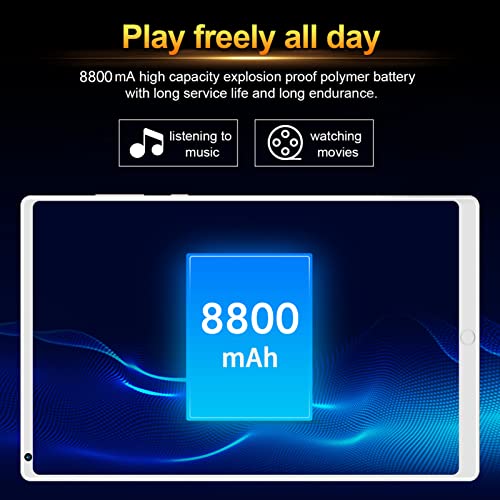 LMOLING 8 Inch Tablet, 4GB RAM 64GB ROM Calling Tablet, Support 128G TF Card, 1920X1200 IPS, 100‑240V Green Tablet Computer with Dual Camera(USA)