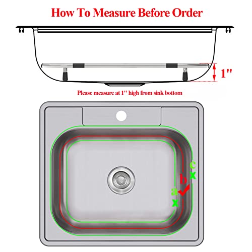 Orgneas Sink Protectors for Kitchen Sink, Universal Double Bowl Sink Bottom Grid 13.2"x11.6"x1.25", 304 Premium Stainless Steel Kitchen Sink Protector Grid Sink Grate Rack Rear Drain 2 Packs